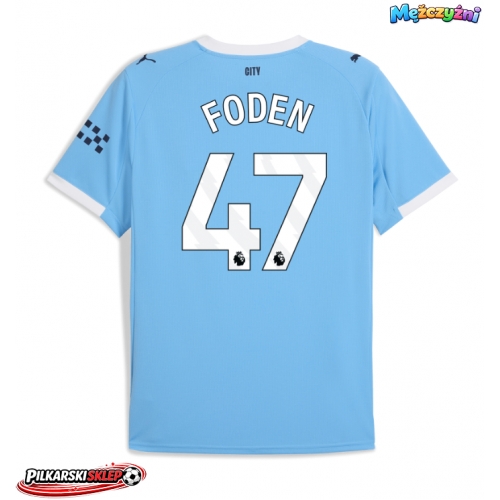 Manchester City Phil Foden #47 Koszulka Podstawowa 2025-26 Krótki Rękaw ...